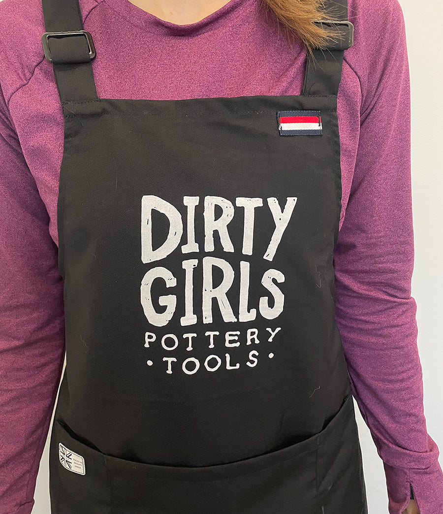 Apron-Dirty Girls Pottery Tools-SMALL/MED SIZE – dirtygirlspotterytools.com